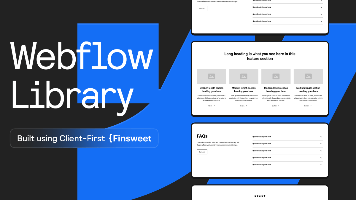 Access the world's largest Webflow component library | Webflow Library